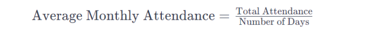 Average Monthly Attendance Of Students Calculator - Calculator Doc