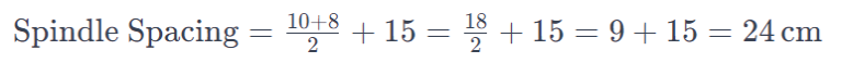 Spindle Spacing Calculator - Calculator Doc