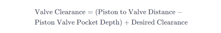 Piston Valve Clearance Calculator - Calculator Doc