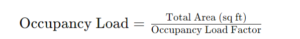 Occupancy Load Factor Calculator - Calculator Doc