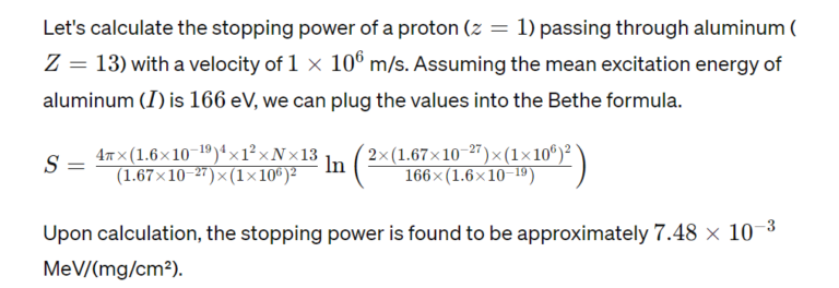 Stopping Power Calculator - Calculator Doc