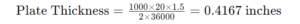 Plate Thickness Calculator - Calculator Doc